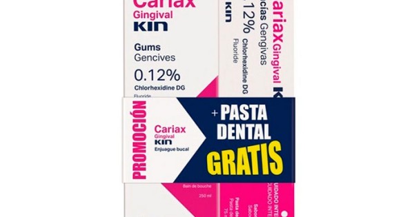 Cariax Gingival Delicate Gums Mouthwash 600ml + Toothpaste 75ml FREE